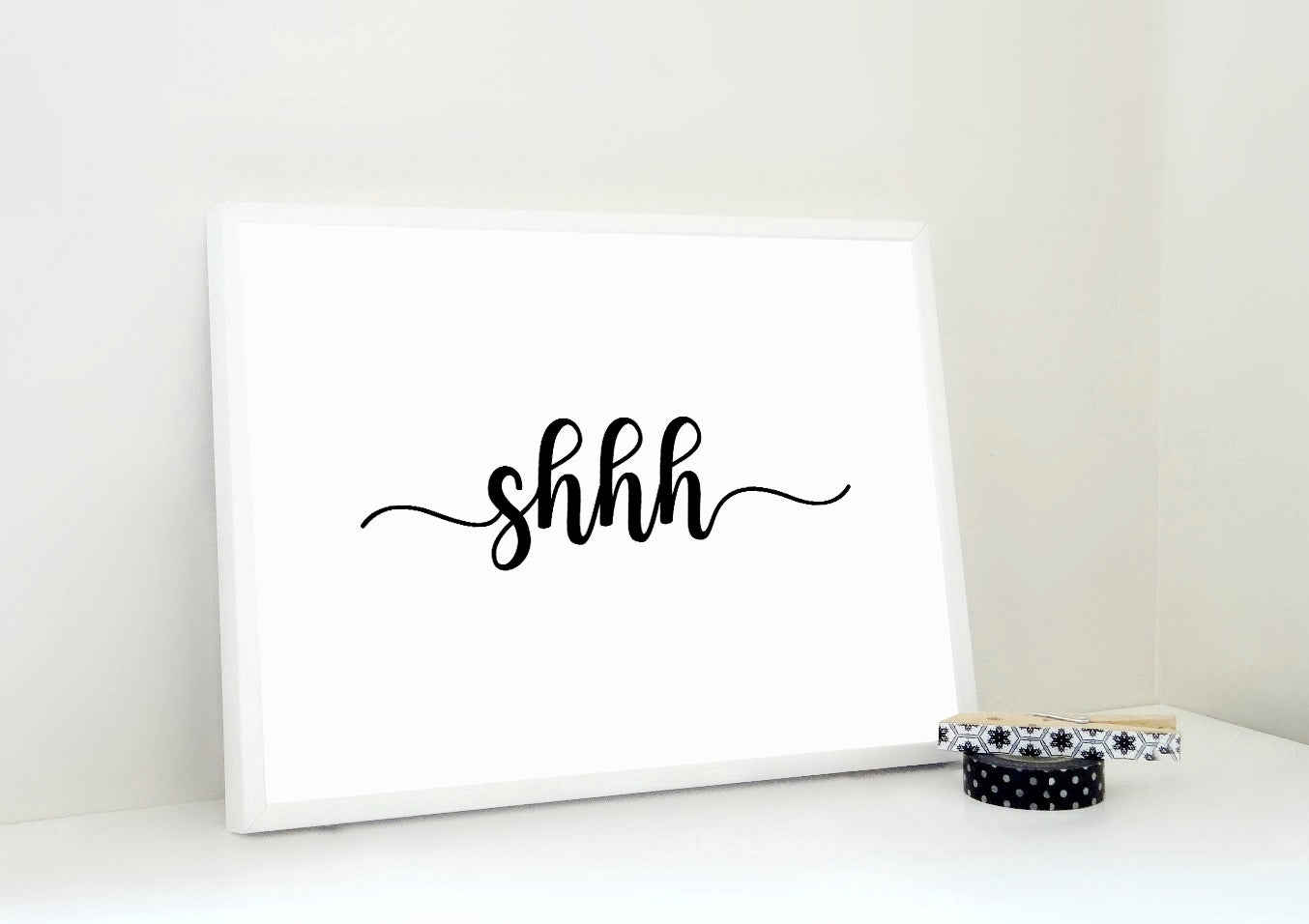 Shhh Printable, Sleep Print, Shhh Sign, Quiet Sign – Bert and Mary Designs