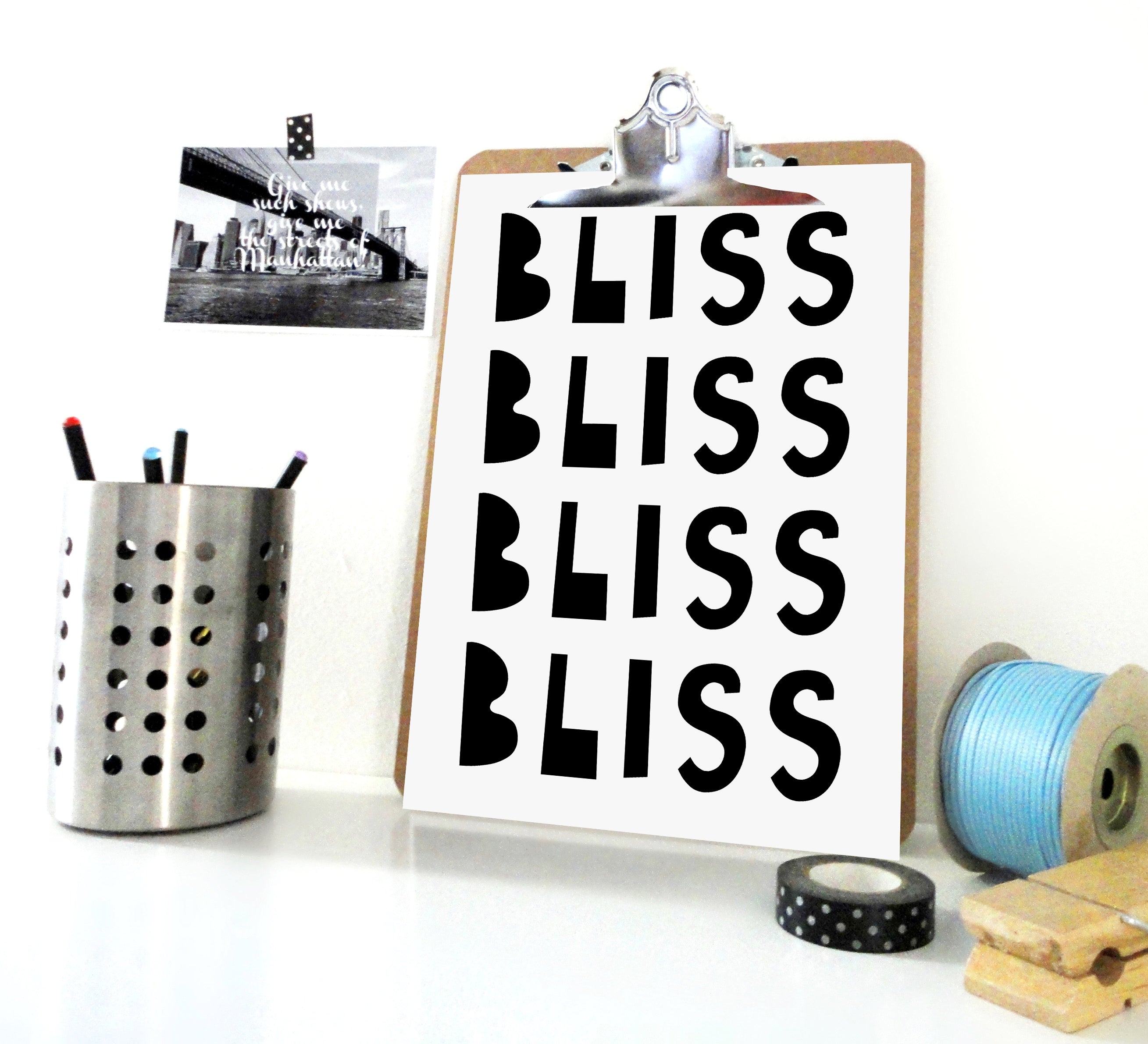 Bliss No2 Printable Print, Bliss Art Print – Bert and Mary Designs