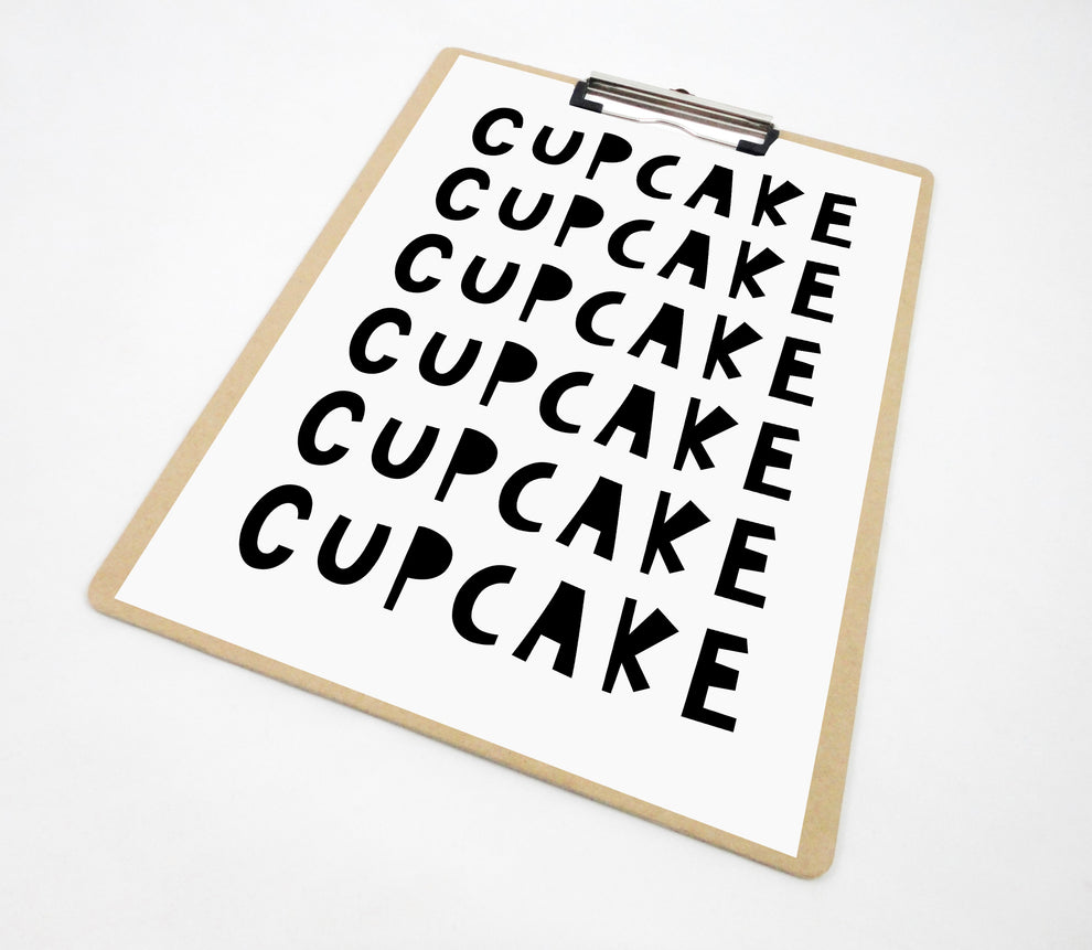 Cupcake Printable No2, Cupcake Poster, Kitchen Wall Art – Bert and Mary ...